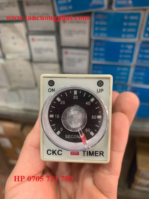 RƠ LE THỜI GIAN TIMER CKC AH3-3 220VAC 10S,30S,60S 10M, 30M,60M